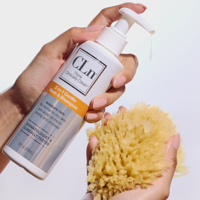 CLn® 2-in-1 Gentle Wash and Shampoo - Eczema-Prone & Dry, Itchy Scalps ...