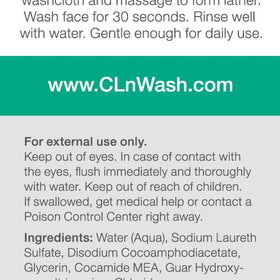 CLn® Facial Cleanser for Delicate Skin - With Glycerin & Skin ...