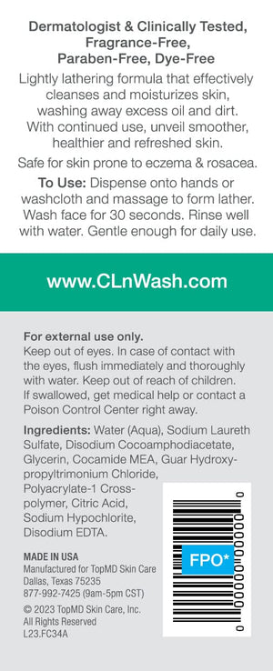 CLn® Facial Cleanser for Delicate Skin - With Glycerin & Skin ...