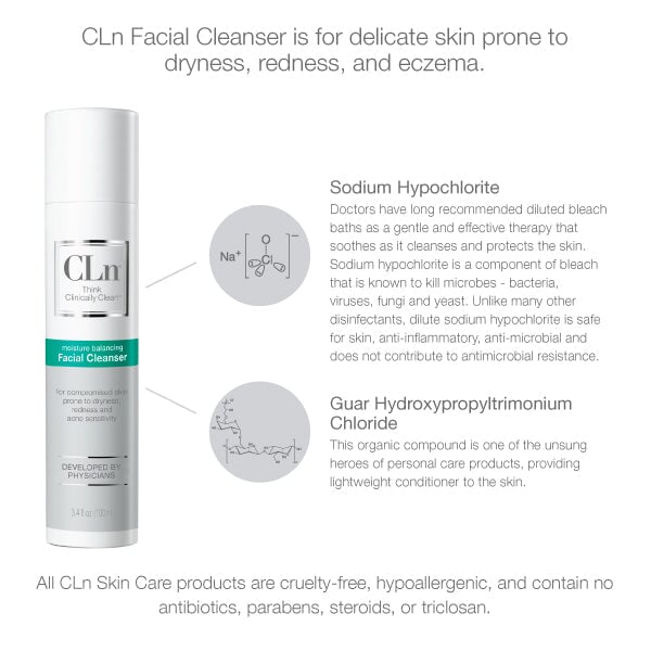 CLn® Facial Cleanser for Delicate Skin - With Glycerin & Skin ...