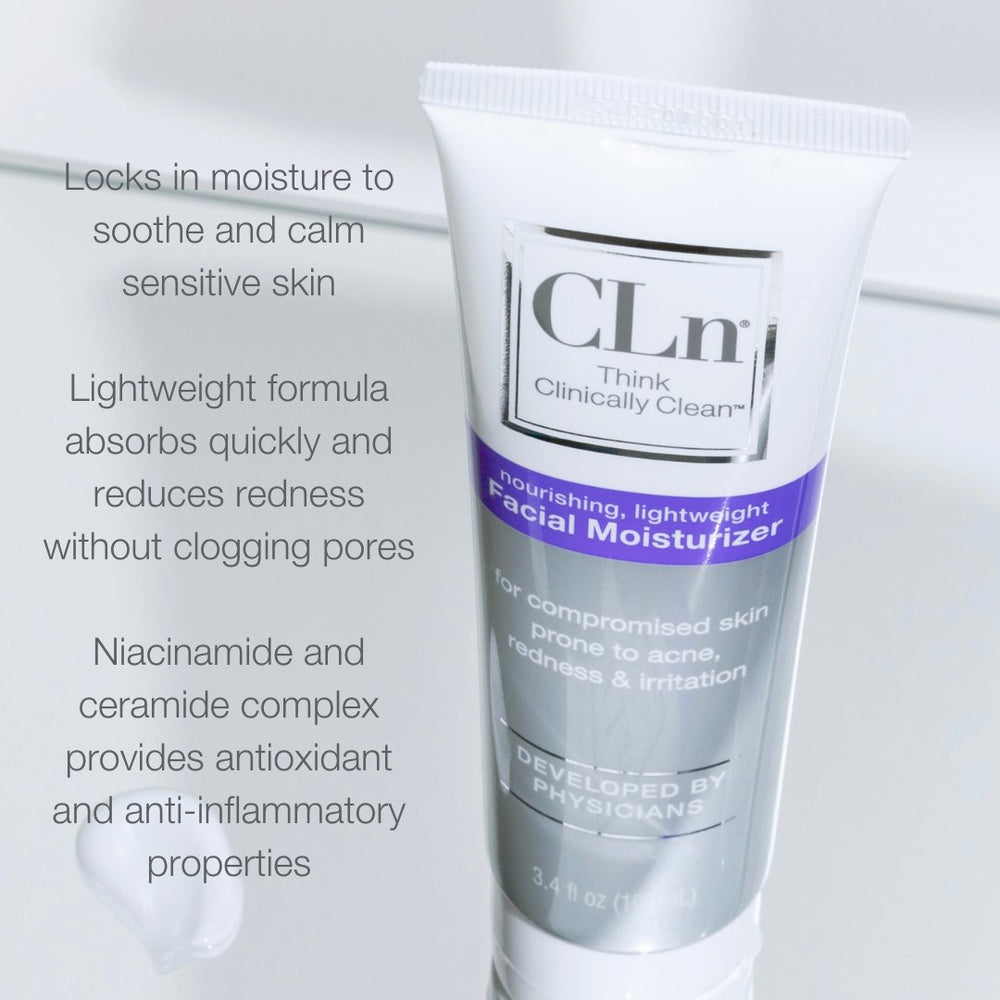 CLn® Facial Moisturizer for Eczema, Acne, and Redness – CLn Skin Care